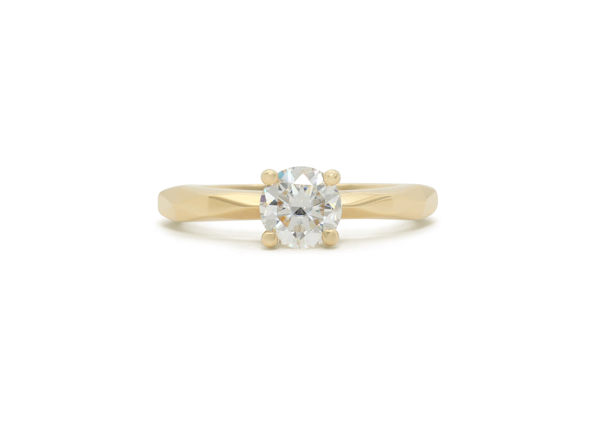 Solitaire with 50 point diamond | Handmade in Montreal – Flamme en Rose